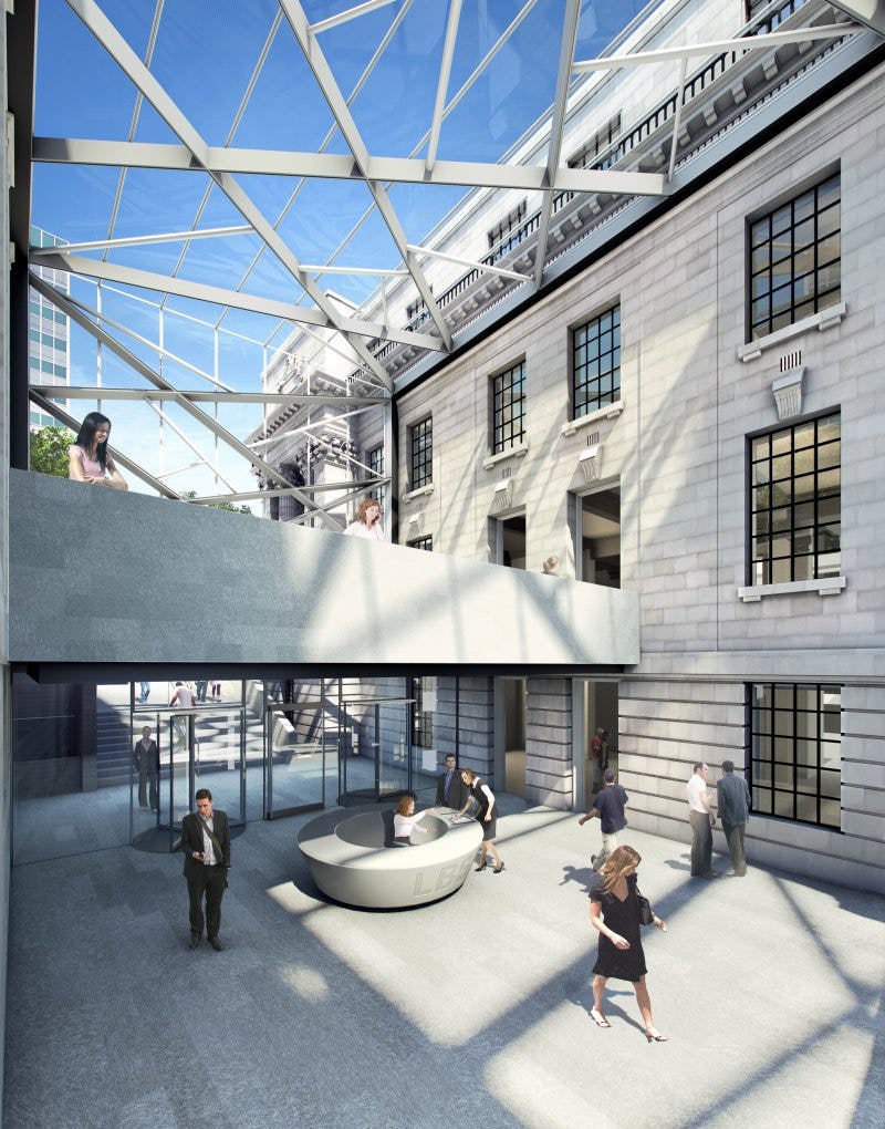 Octatube ontwerpt glazen entree in historisch Londen