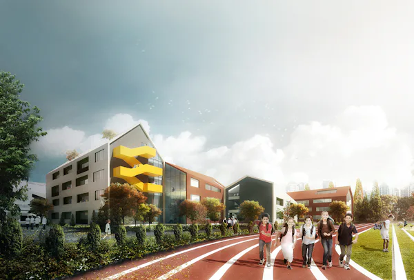 Render Ster van de Week - Basisschool in Hangzhou, Zhejiang, China