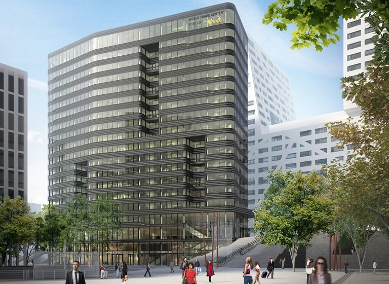 WTC-gebouw op het Jaarbeursplein Utrecht