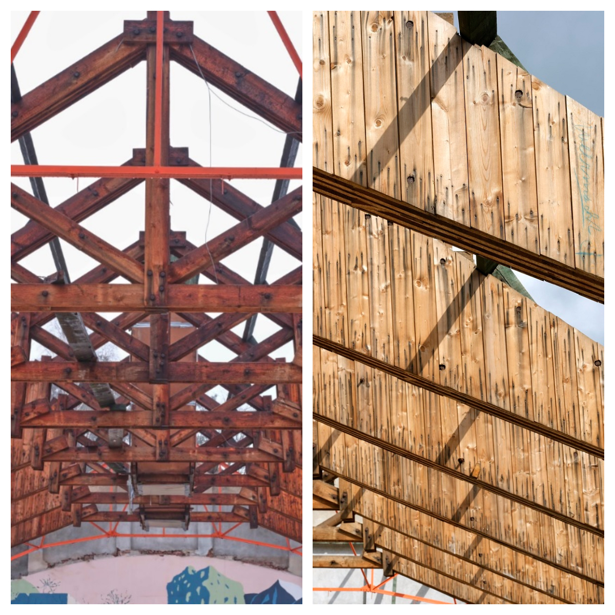 Deze dakspanten verborgen in WOII een vliegtuig