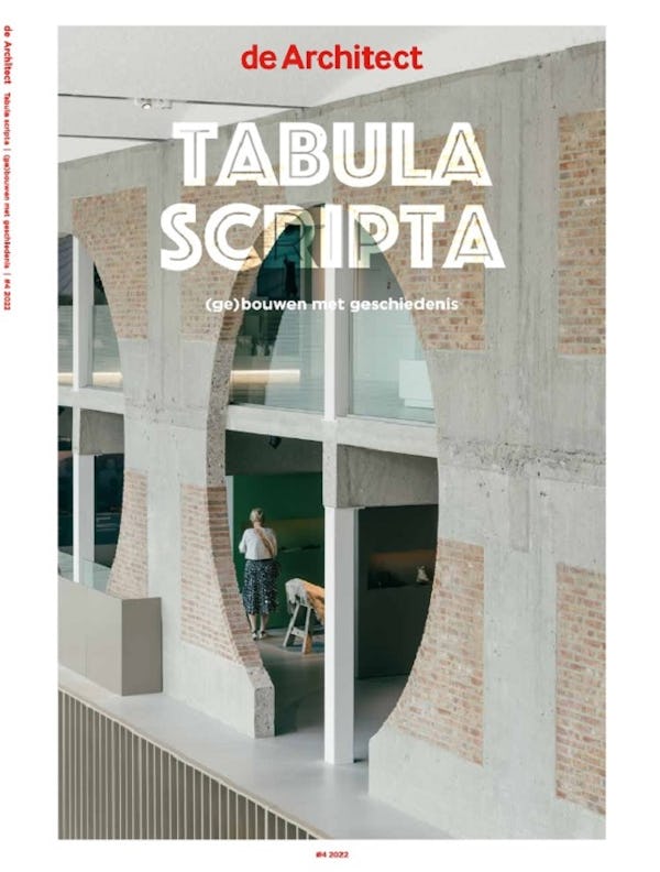 Tabula scripta, (ge)bouwen met geschiedenis