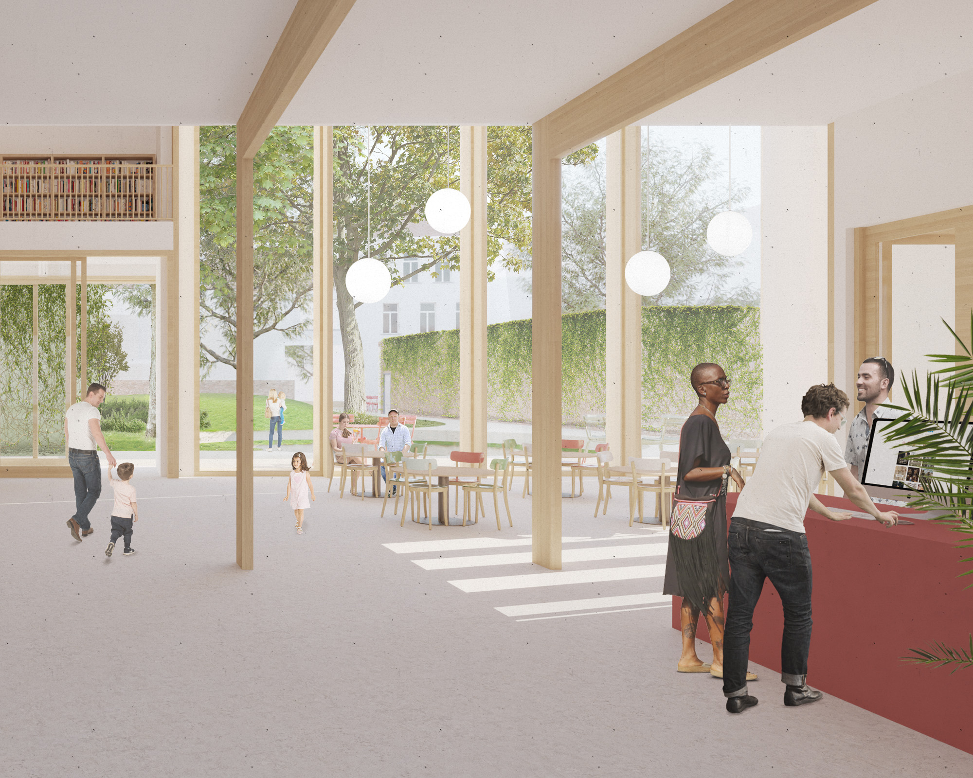 Studio Nauta en Pieter Bedaux bouwen bibliotheek en kinderdagverblijf ...