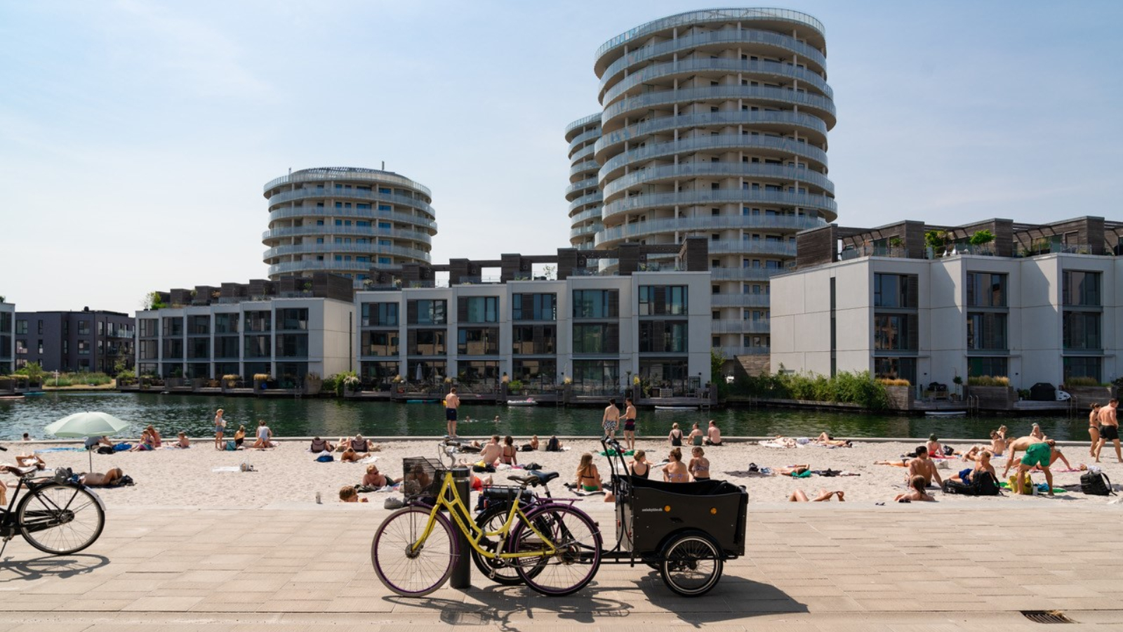 Architectonisch verantwoord zwemmen in de haven van Kopenhagen