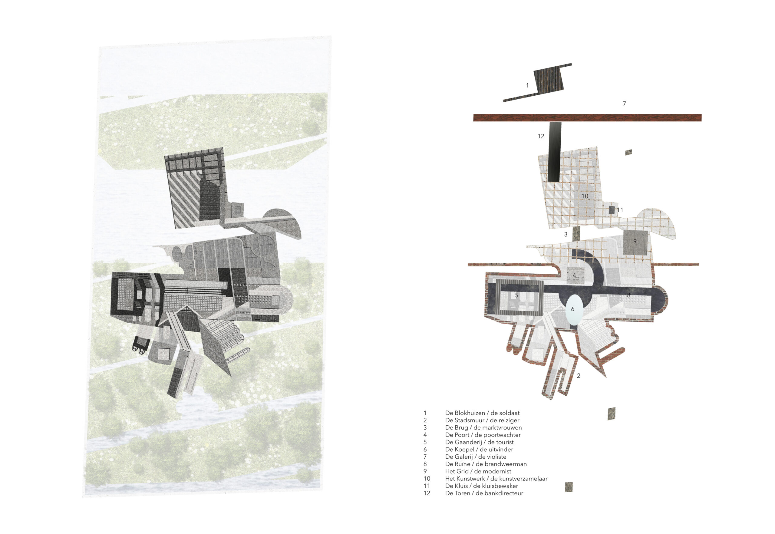 Met zijn architectuurcollages vertelt Steven van Raan het vergeten ...