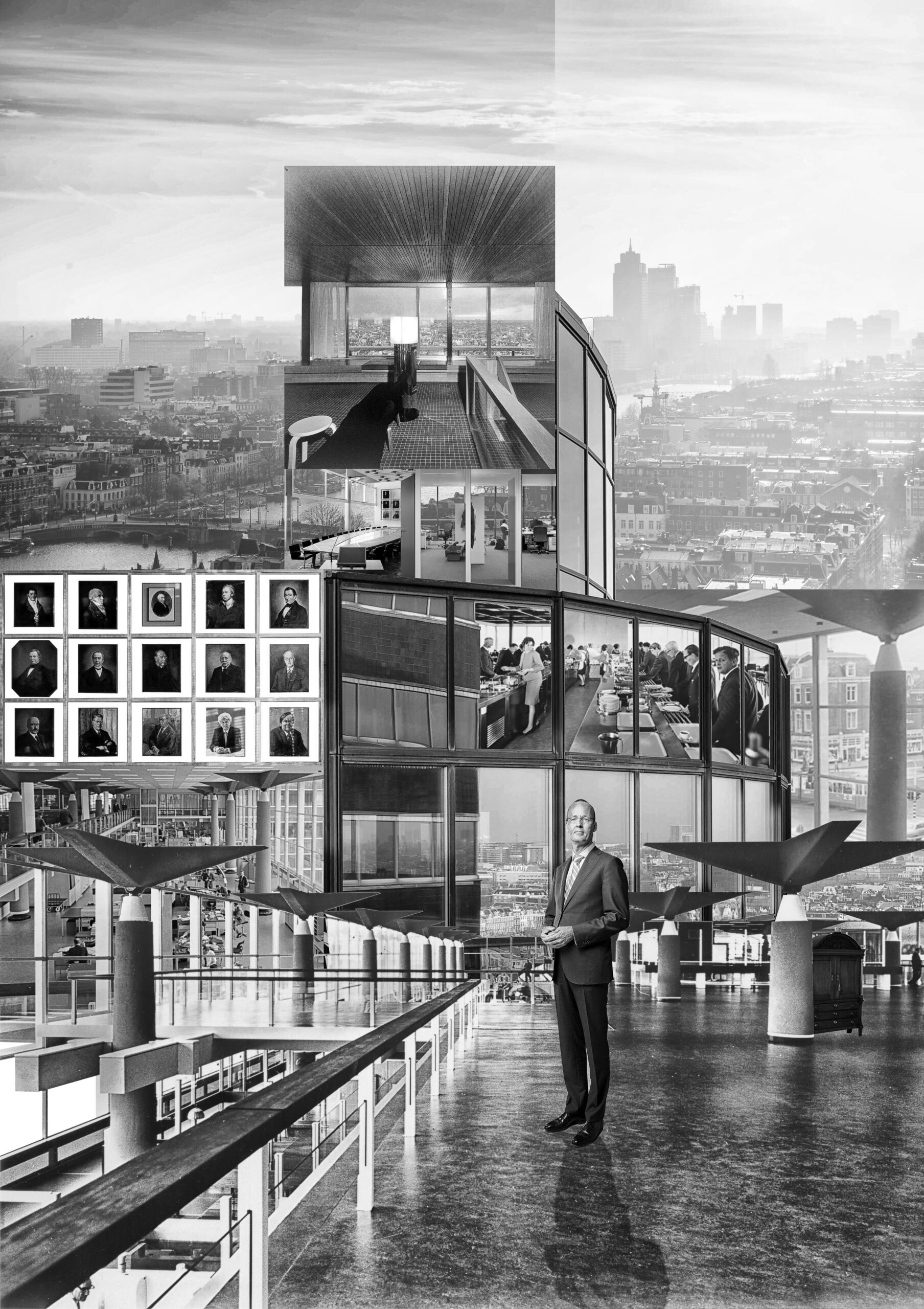 Met zijn architectuurcollages vertelt Steven van Raan het vergeten ...